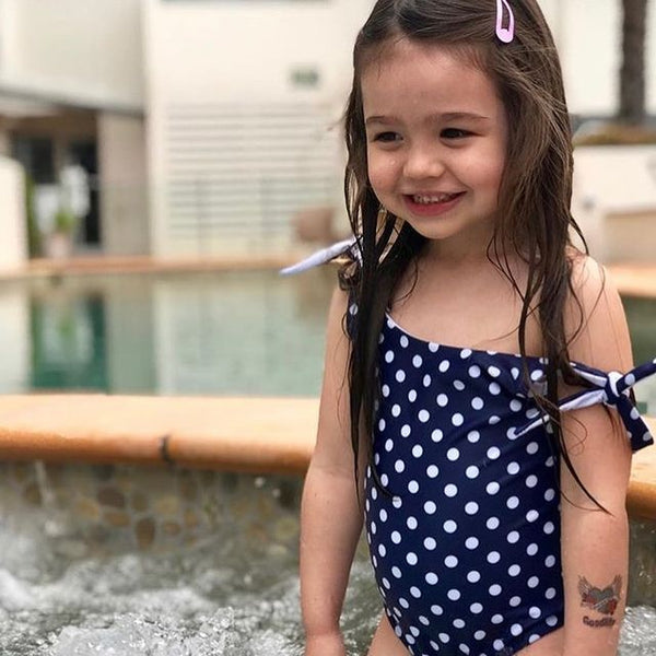 Girls Polka Dot One Piece Swimsuit Seaheaven Swimwear